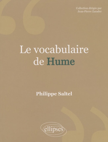 Le vocabulaire de Hume de Philippe Saltel - Livre - Decitre