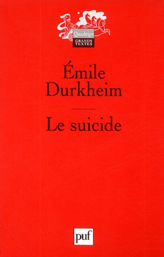 Le suicide de Emile Durkheim - Livre - Decitre