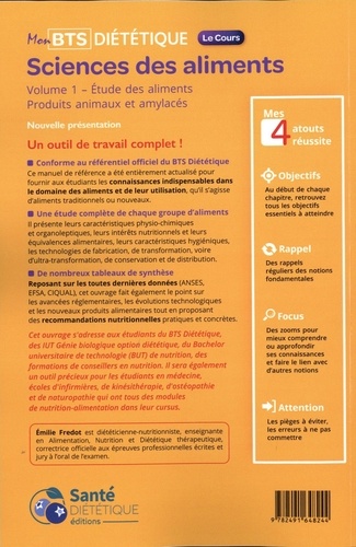 Sciences des aliments - Volume 1, Etude des... de Emilie Fredot - Grand ...