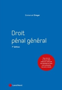 Droit pénal général de Emmanuel Dreyer - Grand Format - Livre - Decitre