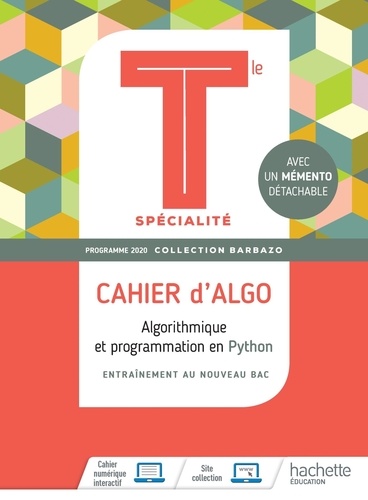 Algorithmique et programmation en Python Tle... de Eric Barbazo - Grand Format - Livre - Decitre