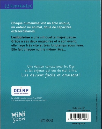 Les humanimaux . L'enbaleine de Eric Simard - Poche - Livre - Decitre