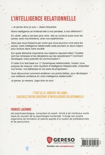 L'intelligence relationnelle - Un atout majeur... de Fabrice Lacombe - Grand Format - Livre ...