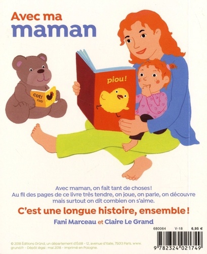 Avec ma maman de Fani Marceau - Album - Livre - Decitre