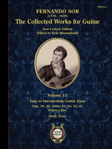 Collected Works for Guitar Vol. 13 - Easy to... de Fernando Sor - Livre ...