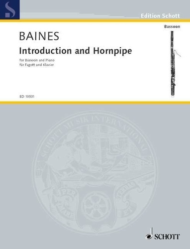 Edition Schott . Introduction and Hornpipe -... de Francis Baines ...