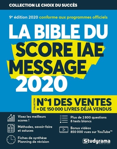 Le bible du score IAE message de Franck Attelan - Grand Format - Livre - Decitre