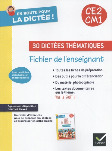 En route pour la dictée ! CE2-CM1 30 dictées... de Gabrielle Parsoire - Grand Format - Livre ...