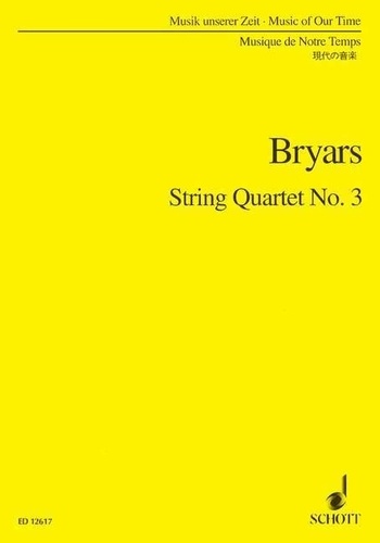 Music Of Our Time . String Quartet No. 3 - string... de Gavin Bryars - Livre - Decitre