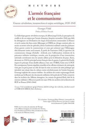 L'armée française et le communisme -... de Georges Vidal - Grand Format ...