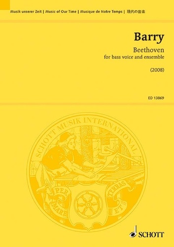 Music Of Our Time . Beethoven - for bass voice... de Gerald Barry ...