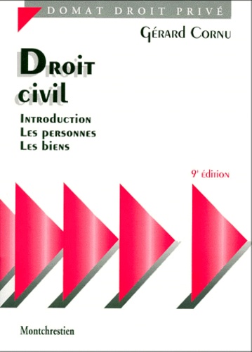 Droit civil : Introduction. Les personnes. Les... - Gérard Cornu ...