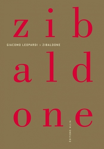 Zibaldone de Giacomo Leopardi - Livre - Decitre