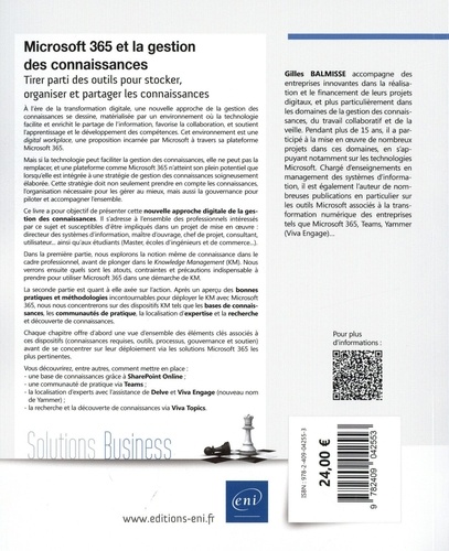Microsoft 365 et la gestion des connaissances -... de Gilles Balmisse ...