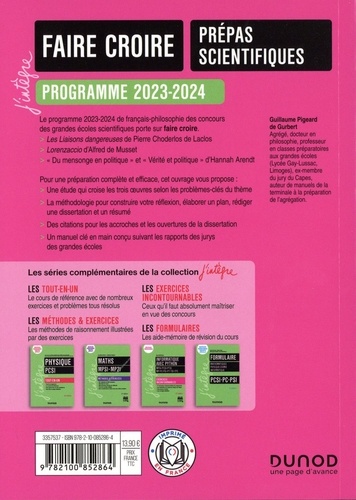 Faire croire tout-en-fiches Choderlos de Laclos -... de Guillaume ...