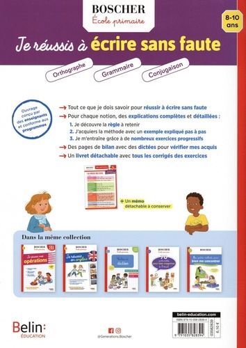 Je réussis à écrire sans faute CE2 CM1 CM2 - +... de Guillemette d ...