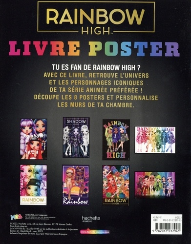 Livre Poster Rainbow High - Avec 8 posters inclus - Hachette Jeunesse ...