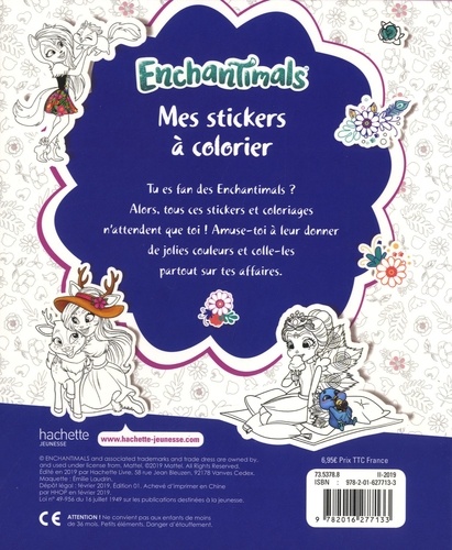 Mes stickers à colorier Enchantimals de Hachette Jeunesse - Grand ...