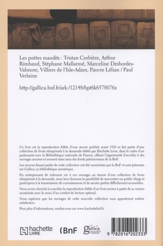 Les poètes maudits : Tristan Corbière, Arthur... - Paul Verlaine ...