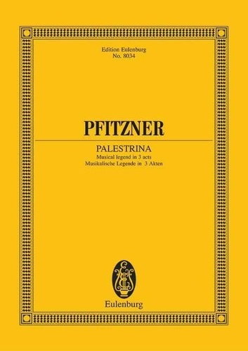 Eulenburg Miniature Scores . Palestrina - Musical... de Hans Pfitzner ...