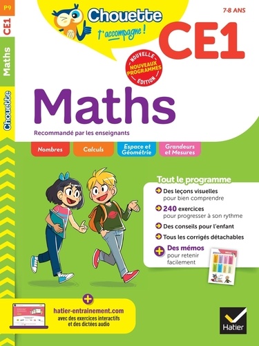 Maths CE1 de Hatier - Grand Format - Livre - Decitre
