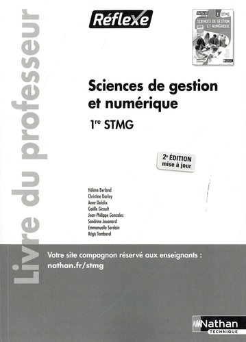 Sciences de gestion et numérique 1ère STMG... de Hélène Berland - Grand Format - Livre - Decitre