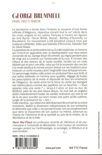 George Brummell - Dandy, saint et martyr de Henri Rey-Flaud - Livre ...
