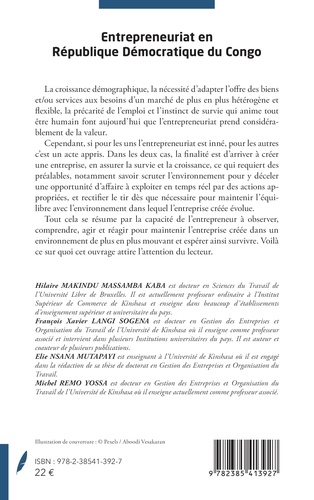 Entrepreneuriat en République Démocratique du... - Hilaire Makindu Massamba - Livres - Furet du Nord