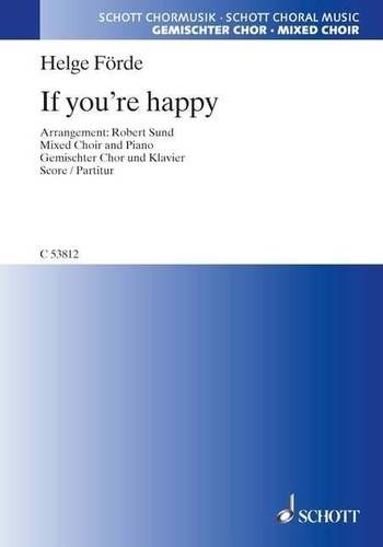 If you're happy - mixed choir and piano.... de Robert Sund - Livre ...
