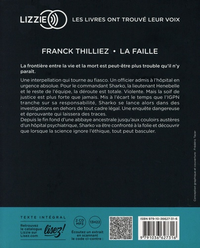La faille de Franck Thilliez - Livre - Decitre