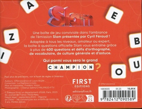 Le jeu officiel Slam - Effervescence - Livres - Furet du Nord