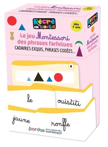 Récré en boîte - Le jeu Montessori des phrases... de Marie Constans ...