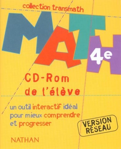 Transmath 4e - CD-Rom de l'élève (Verion... de Philippe Sérès - Livre - Decitre