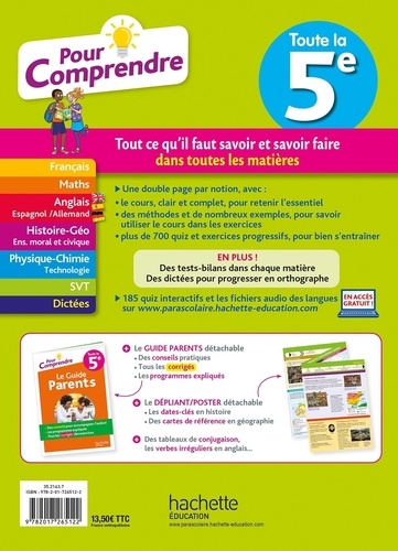 Pour comprendre Toute la 5e - Isabelle de Lisle - Livres - Furet du Nord