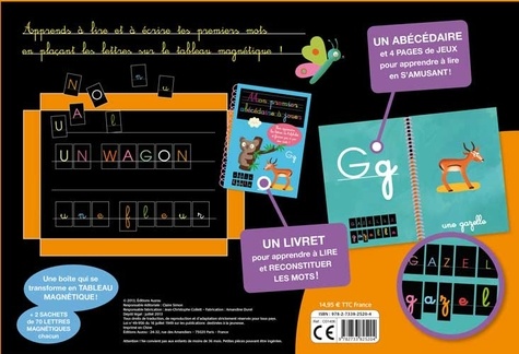 Mon premier abécédaire à jouer - Un... de Isabelle Jacqué - Livre - Decitre
