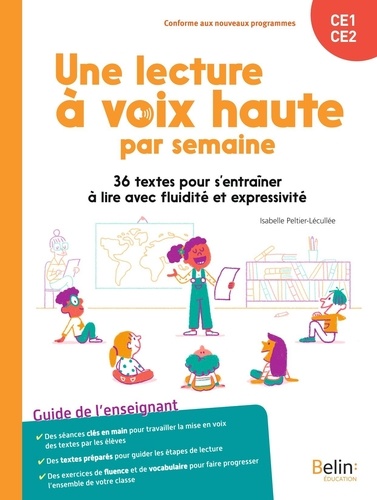 Une lecture à voix haute par semaine CE1-CE2 -... de Isabelle Peltier-Lécullée - Grand Format ...