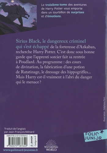 Harry Potter Tome 3. Harry Potter et le... - J.K. Rowling - Livres ...