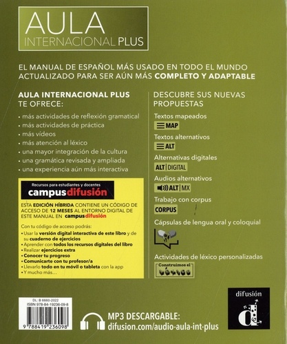 Aula internacional plus 4 B2.1 - Edicion hibrida de Jaime Corpas ...