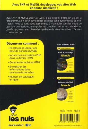 Php Et Mysql Poche Pour Les Nuls De Janet Valade Poche Livre Decitre