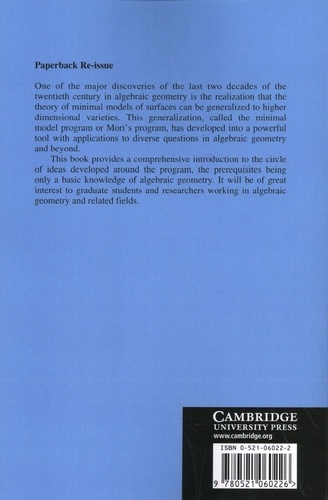 Birational Geometry of Algebraic Varieties de Janos Kollar - Grand ...