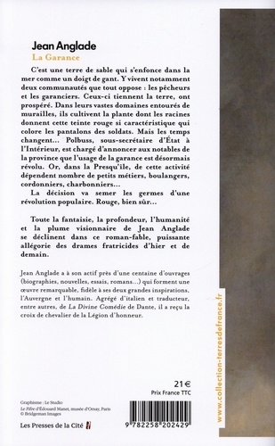 La Garance de Jean Anglade - Grand Format - Livre - Decitre