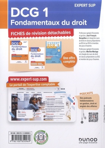 Fondamentaux du droit DCG 1 - Fiches de révision de Jean-François ...