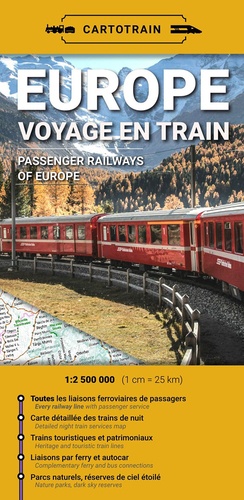 Europe : Voyage en Train - Cartotrain - Livres - Furet du Nord