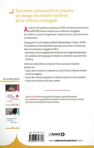 L'enfant exposé à la violence conjugale -... de Jean-Luc Tournier - Grand Format - Livre - Decitre