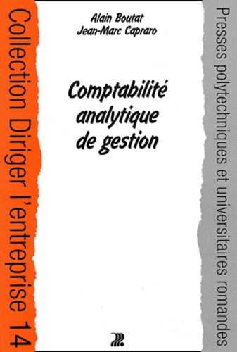 Comptabilité analytique de gestion de Jean-Marc Capraro - Livre - Decitre
