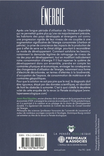 Energie - Une enquête de la revue La Pensée... de Jean-Paul Bouttes ...