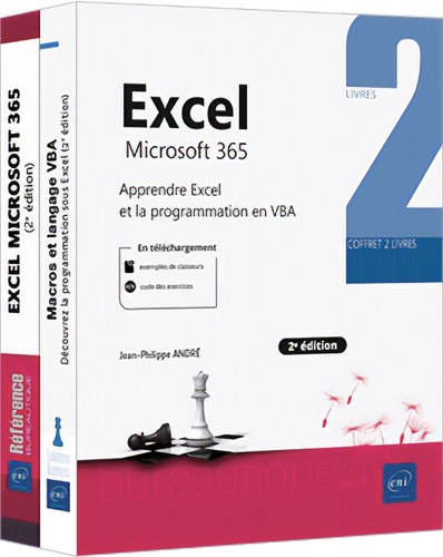 Excel Microsoft 365 - Coffret en 2 volumes :... de Jean-Philippe André - Grand Format - Livre ...