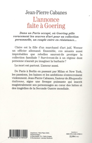 L'annonce faite à Goering de Jean-Pierre Cabanes - Grand Format - Livre ...