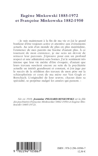 Eugène Minkowski 1885-1972 et Françoise... de Jeannine Pilliard ...