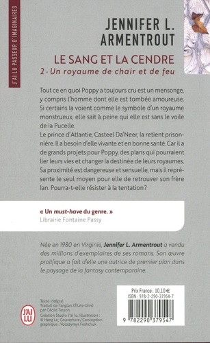 Le sang et la cendre Tome 2. Un royaume de chair... de Jennifer L. Armentrout - Poche - Livre ...